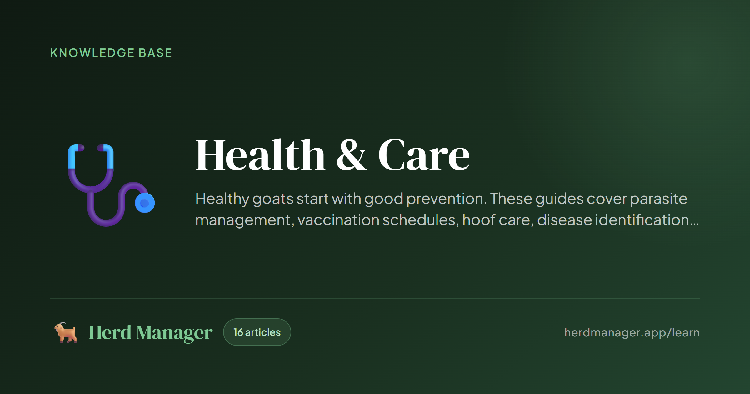 Goat Health & Care — Prevention, Treatment & Emergency Guides — Herd ...